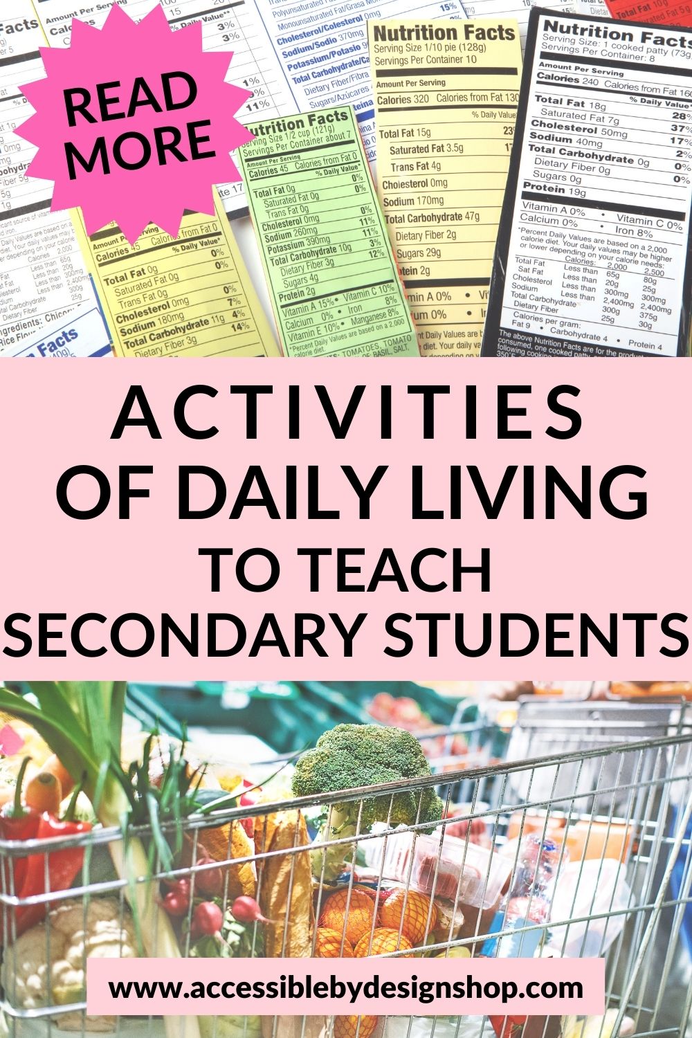 4 Activities of Daily Living To Teach Secondary Students - Welcome